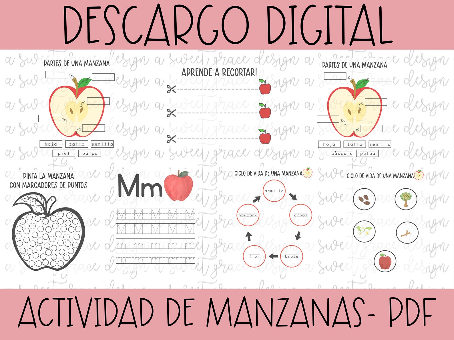 Actividades De Manzanas - PDF | DESCARGO DIGITAL - Imprimible ...