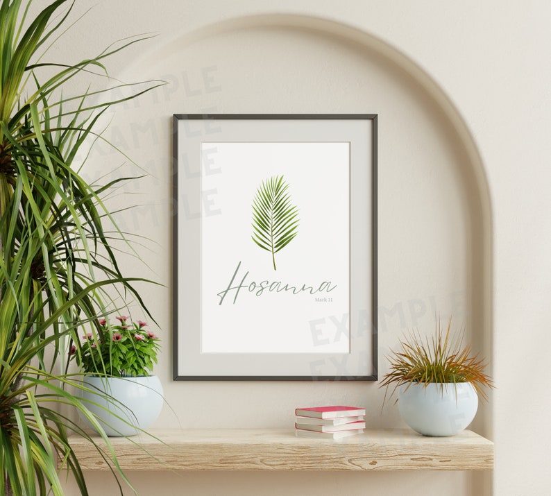 Easter Typography Art - Hosanna Easter Printable - Easter Printable ...