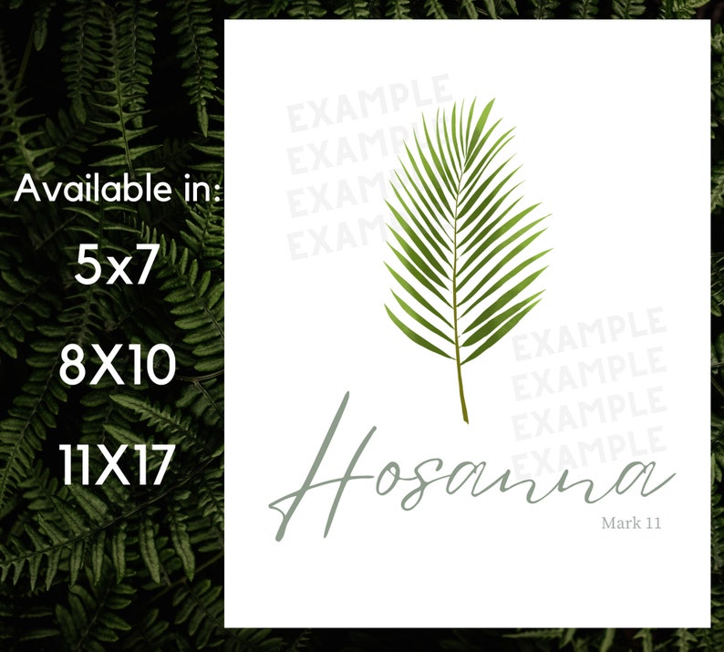 Easter Typography Art - Hosanna Easter Printable - Easter Printable ...