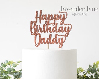 Happy Birthday Daddy Cake Topper | Etsy