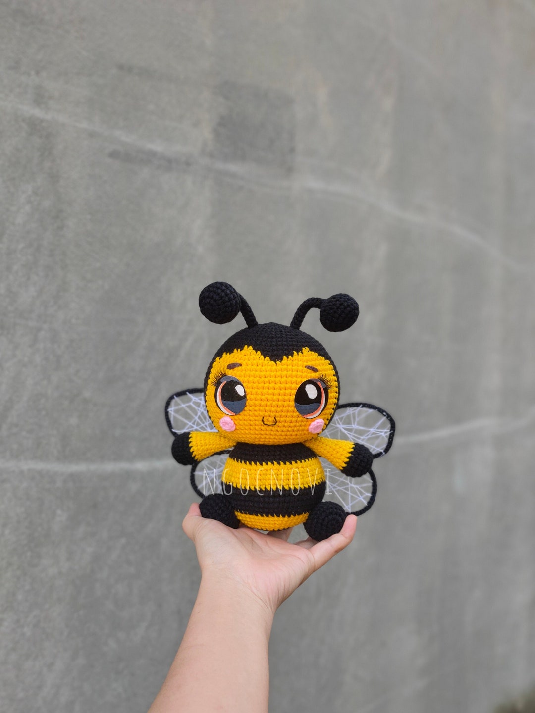 Bumble Bee Crochet Bumblebee Amigurumi Handmade Bee Stuffed Plush ...