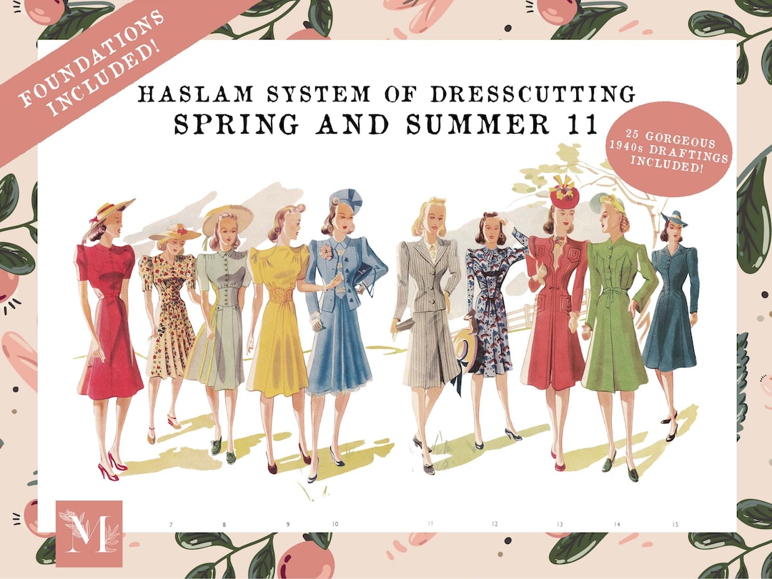 Haslam 1941 Spring and Summer 11 System of Dresscutting Book - Etsy