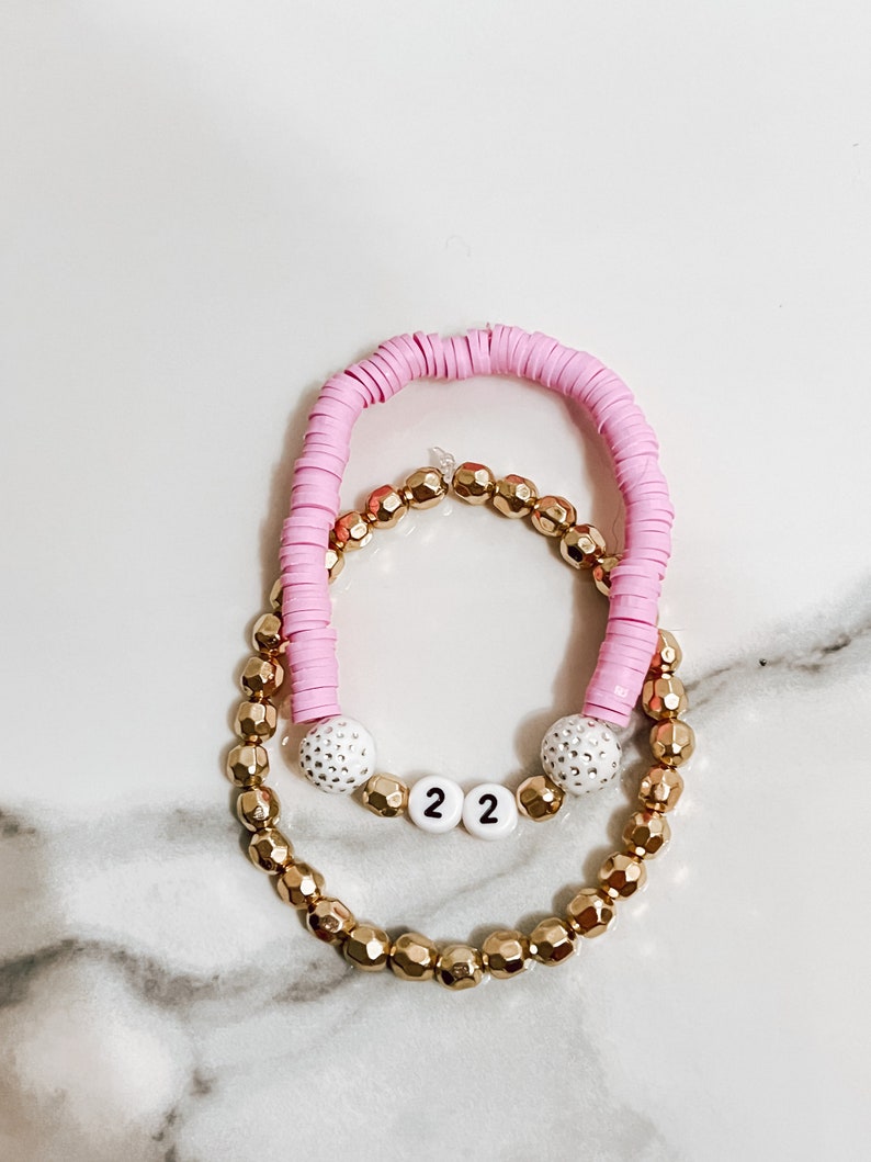 Personalized Number Bracelet, Lucky Number Bracelet, Heishi Bracelet ...