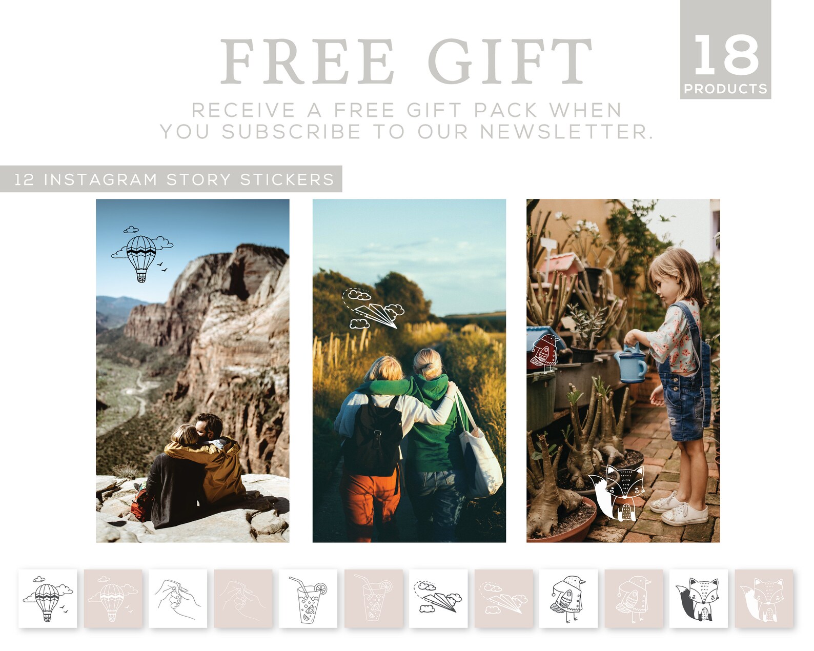 52 Instagram Highlight Cover Images | Wedding & Lifestyle Hand Drawn ...