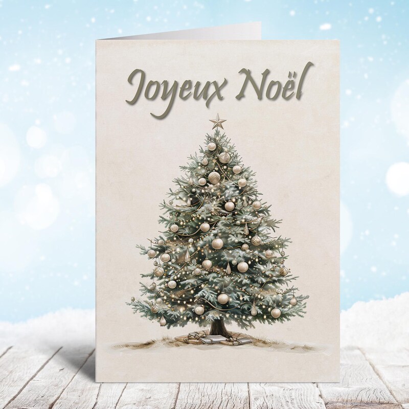 French Christmas Card - Etsy UK