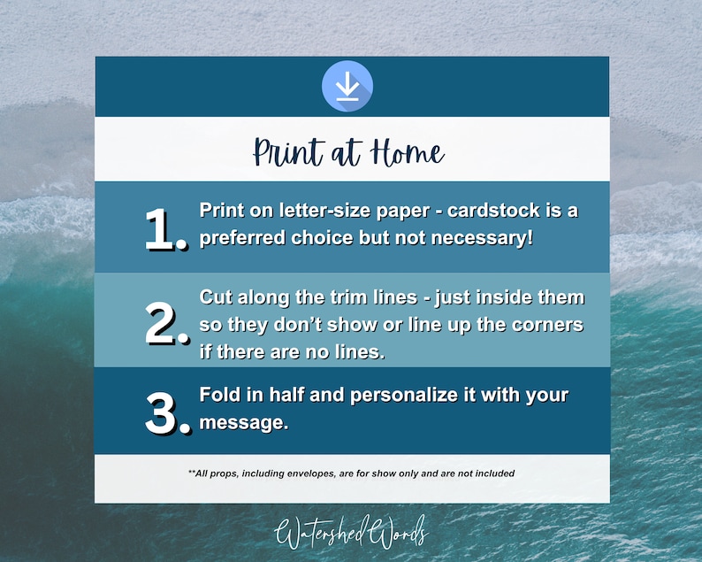 Aloha Printable Greeting Card, Hawaii Theme Note Card, Tropical Scenes ...