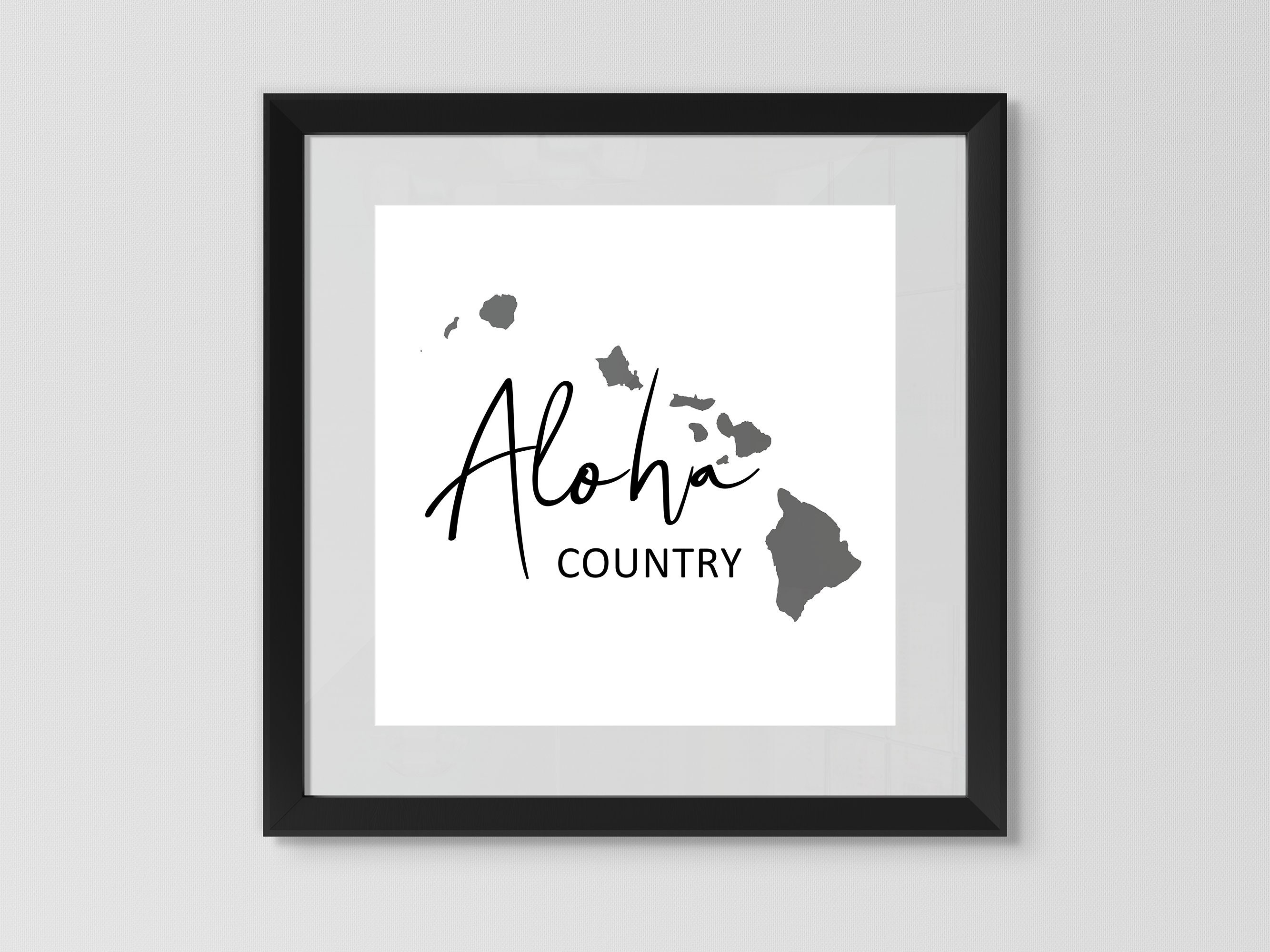 Aloha Printable Art, Aloha Wall Art, Hawaiian Islands Printable Art ...