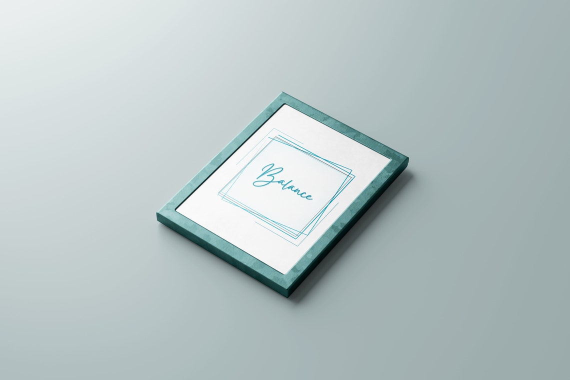 BALANCE, One Word for 2024, Printable Word Art, Minimalist, Positive ...