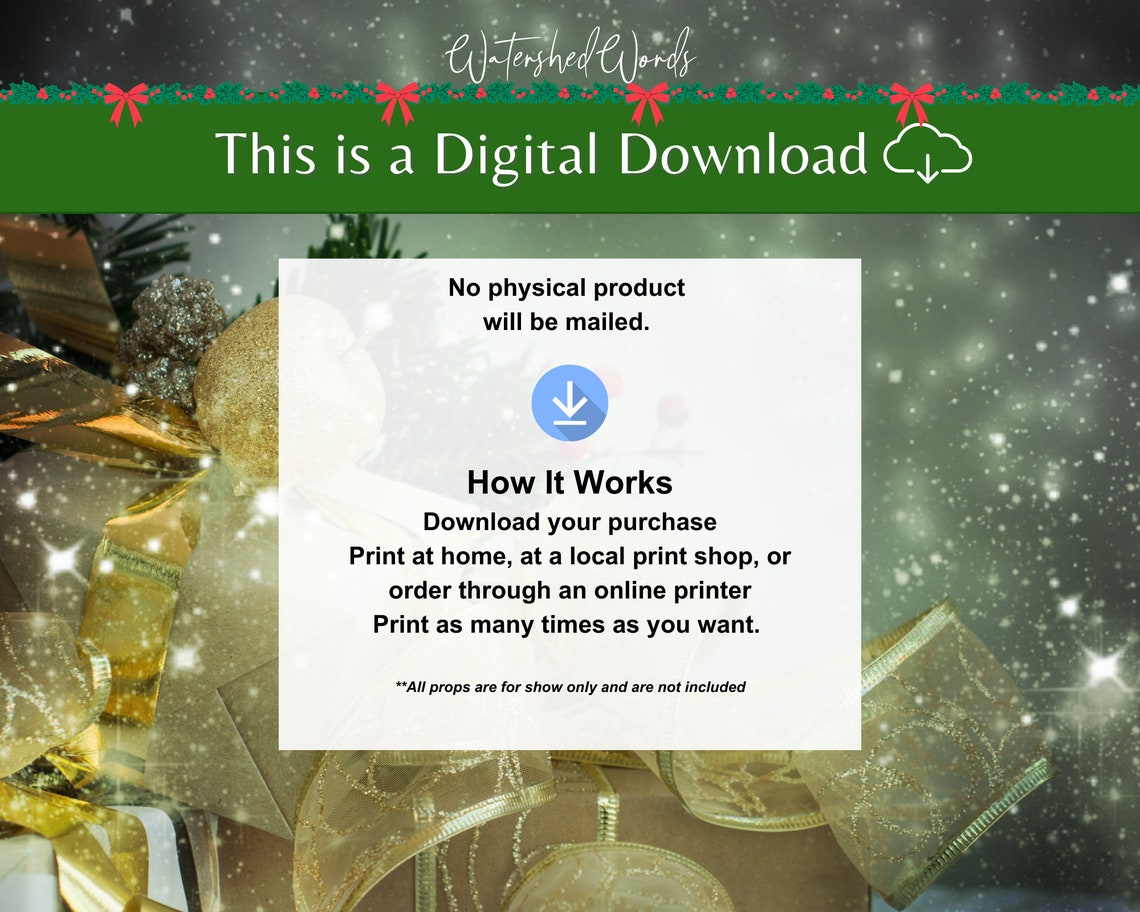 Printable Christmas Kitty Gift Tags, Cat Gift Labels, Instant Download ...