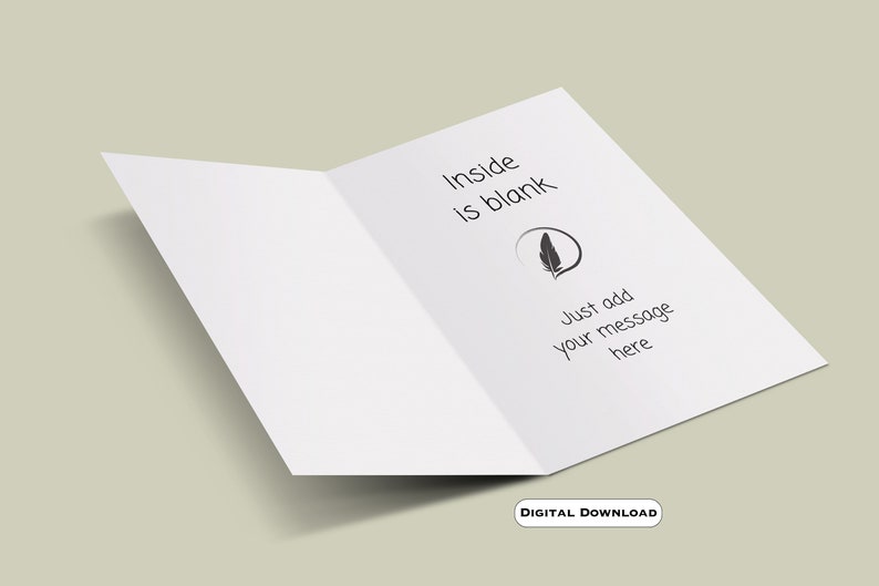 Printable Miss You Funny Cat Card, Folded Downloadable Greeting Card ...