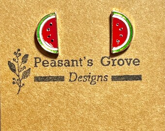 Watermelon Stud Earrings Palestine Earrings Solidarity Gaza Kids - Etsy