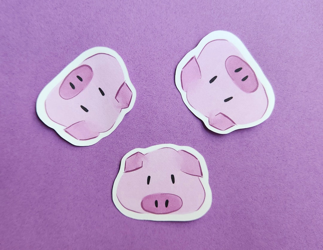 Cute Pig Die Cut Vinyl Sticker, Cute Sticker, Individual, Arts and ...