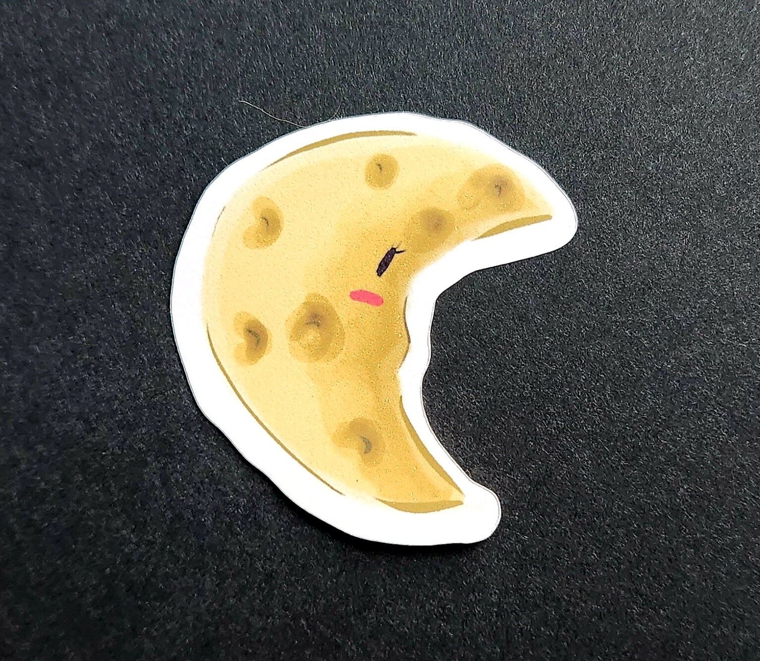 Crescent Moon Die Cut Vinyl Sticker, Moon Lover, Individual, Arts and ...