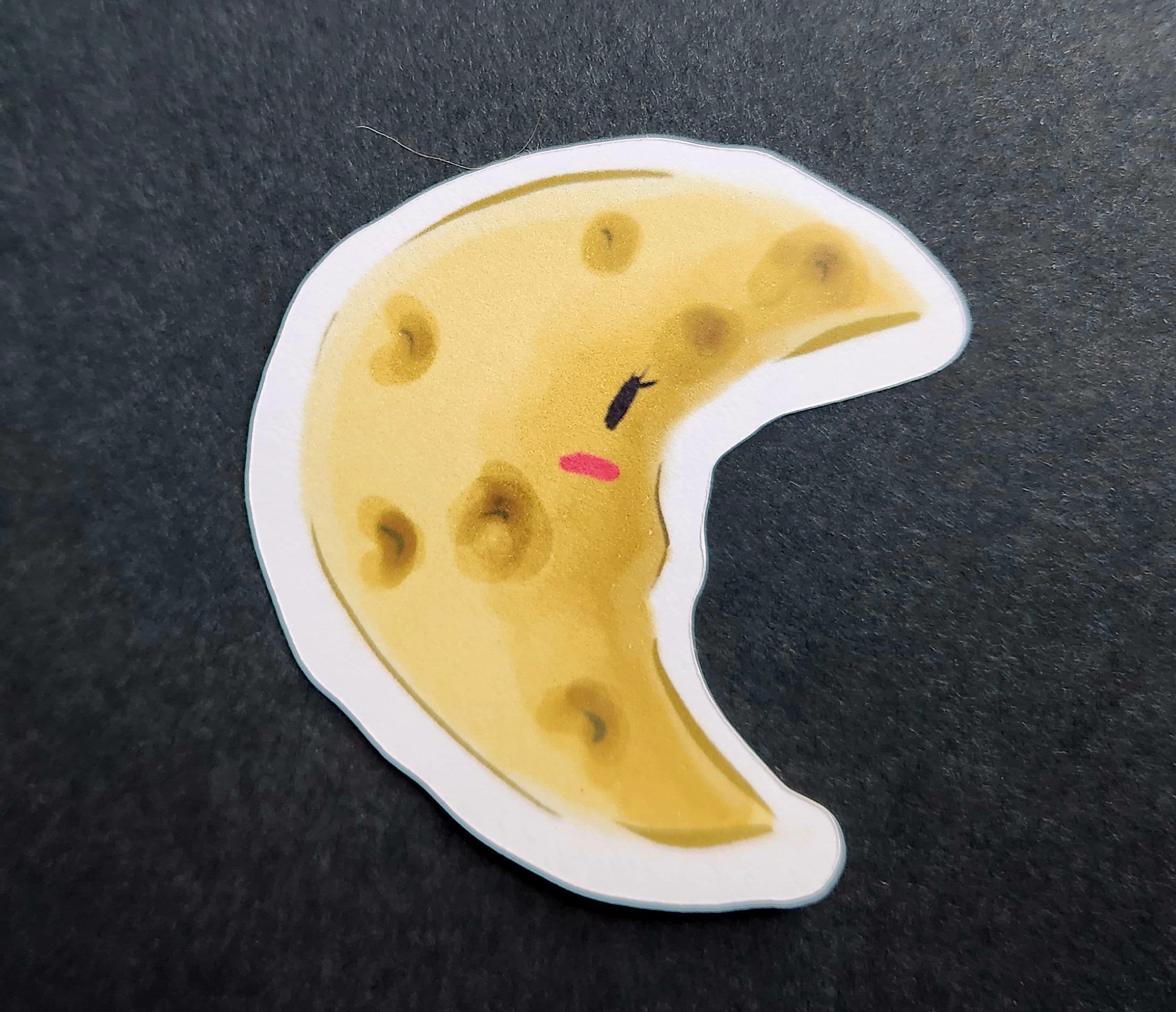 Crescent Moon Die Cut Vinyl Sticker, Moon Lover, Individual, Arts and ...