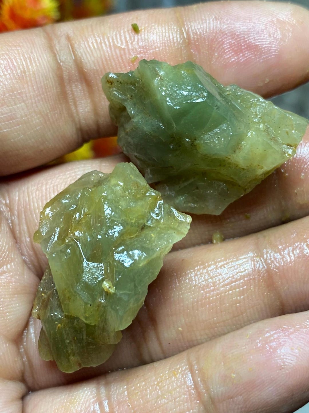 Chrysoberyl ( Madagascar) Green & Yellow Chrysoberyl Cat's Eye Raw ...