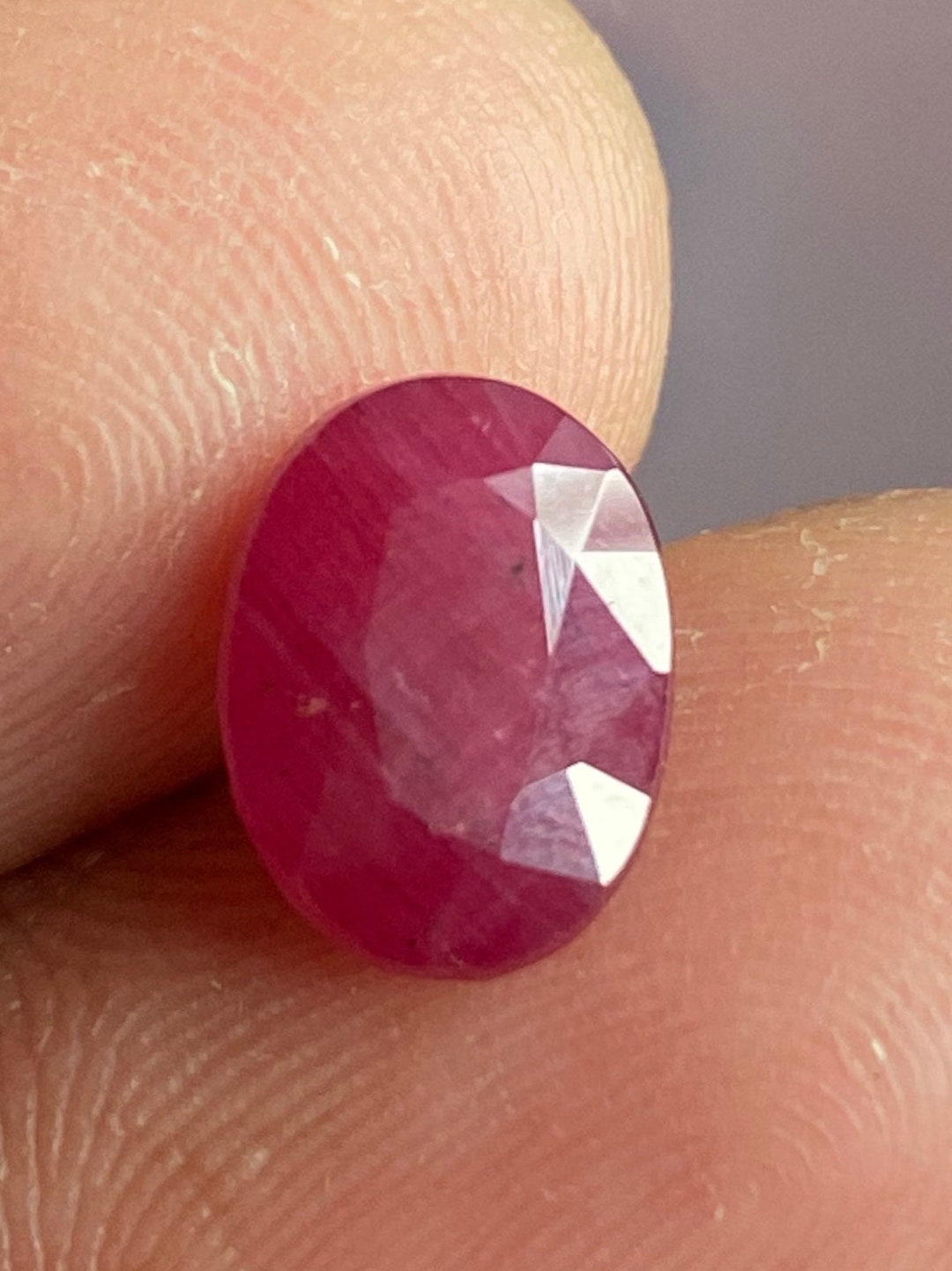 NO HEAT BURMESE Ruby - Natural Oval Shape Ruby 7x10mm Loose Faceted ...