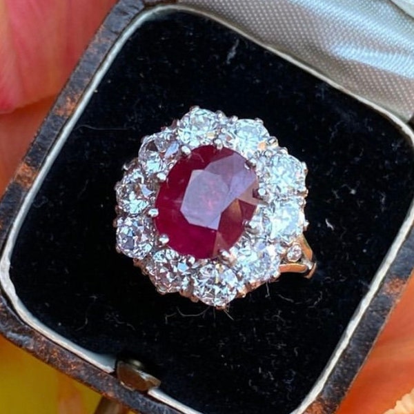 Burmese Natural Ruby Ring - Etsy