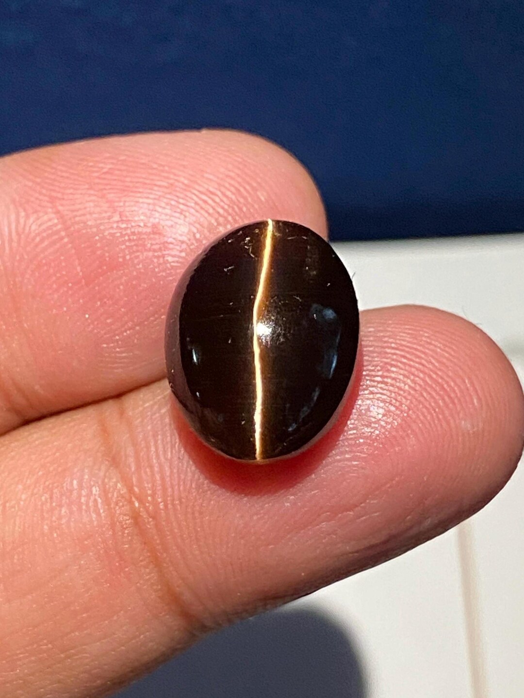 Unique Black Cat’s Eye Gemstone for Custom Jewelry, Natural Sillimanite ...