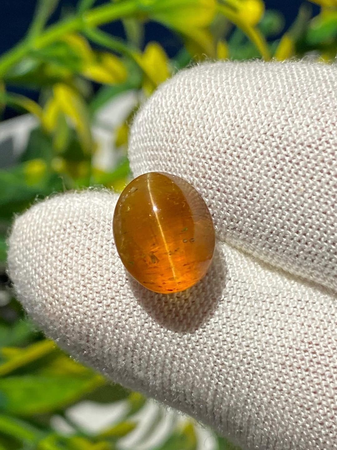 Ceylon Cat's Eye Chrysoberyl Cabochon, Oval Gemstone (9x11x7mm) - Etsy