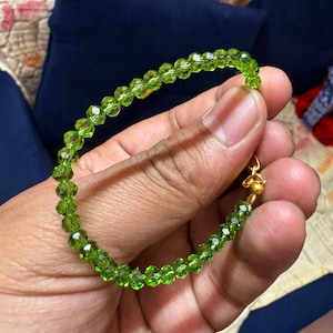 Gem Peridot Bracelet Etsy