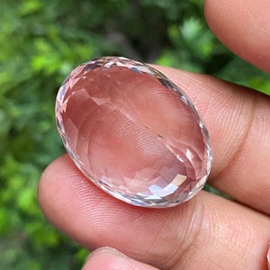 Rose De France Amethyst – 38 Cts Oval Faceted Gemstone - Etsy