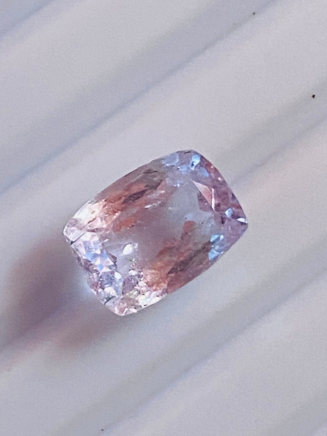 Pink Kunzite Cushion Earth -mine Loose Gemstone 100% Natural Facted ...