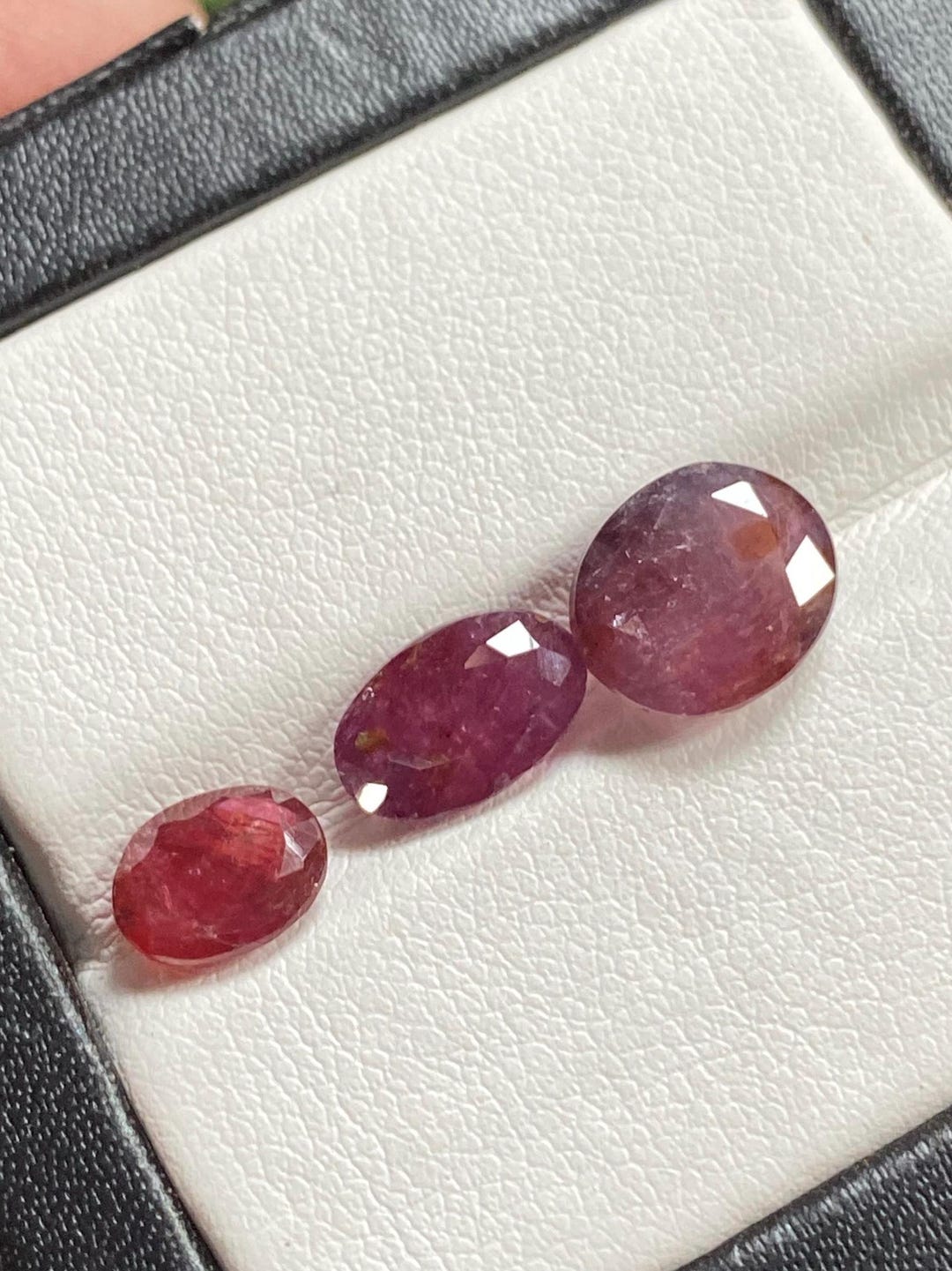 Natural Burma Ruby Gemstone Set | 6.40 Carat, Untreated Oval Rubies - Etsy