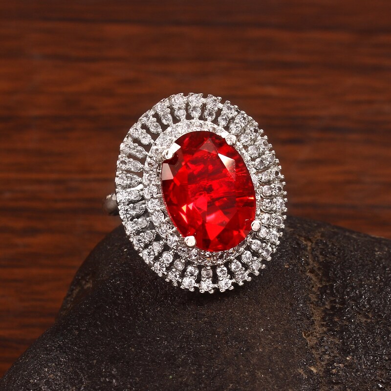 Large Ruby Ring - Etsy