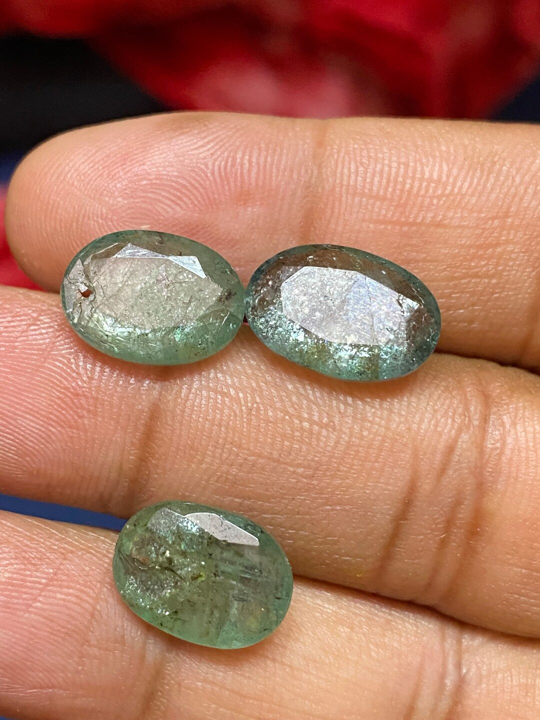 Natural Emerald Sunstone Oval Set Drilled 15 CTS Big Oval Green Emerald ...