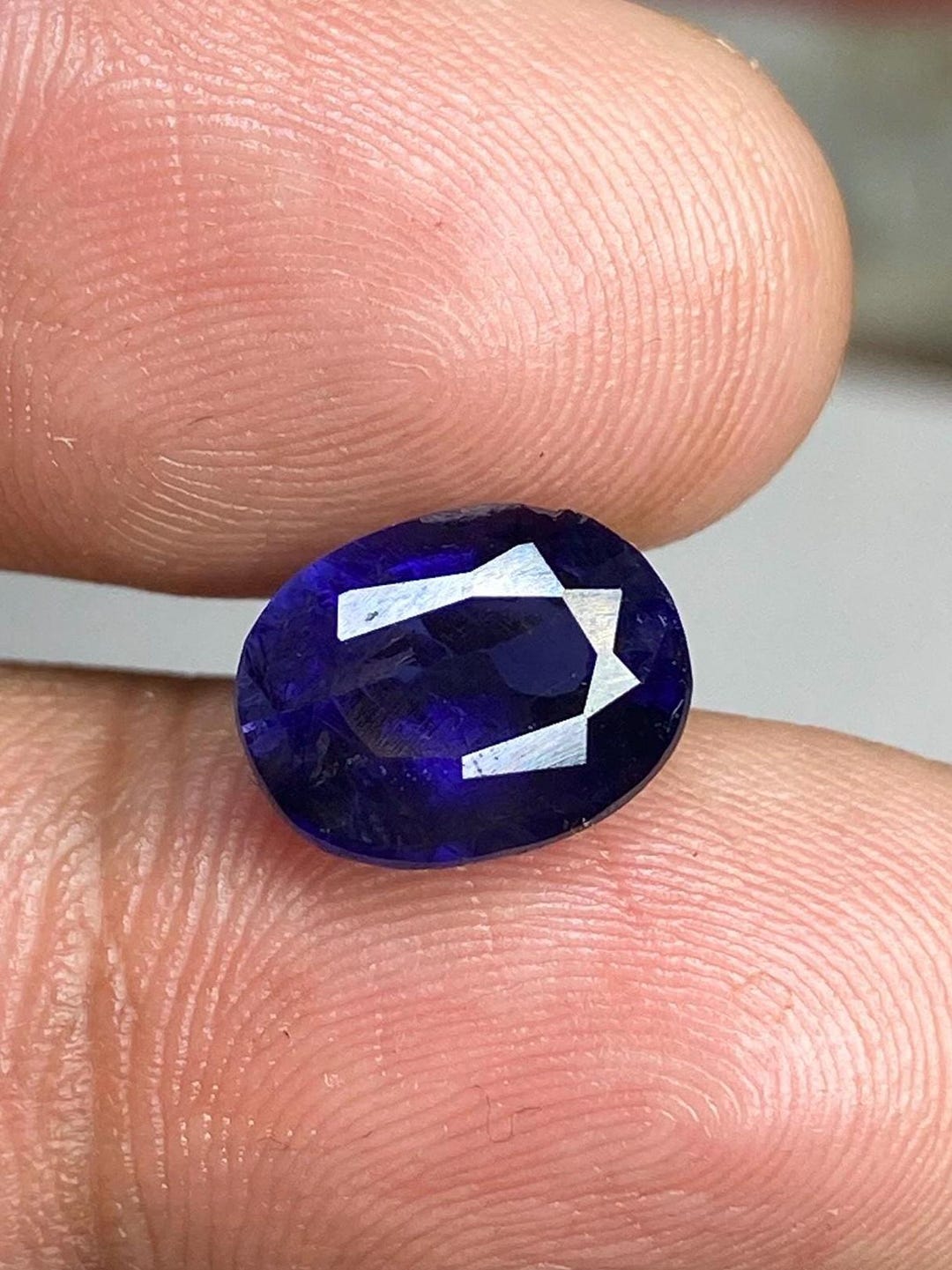 Natural Royal Blue Iolite Gemstone | Faceted 3.50 CT, September ...