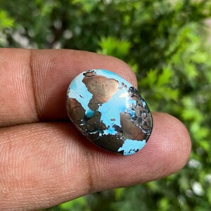 Neyshaburi Feroza | Blue Copper Turquoise | Unheated Untreated Cabochon ...