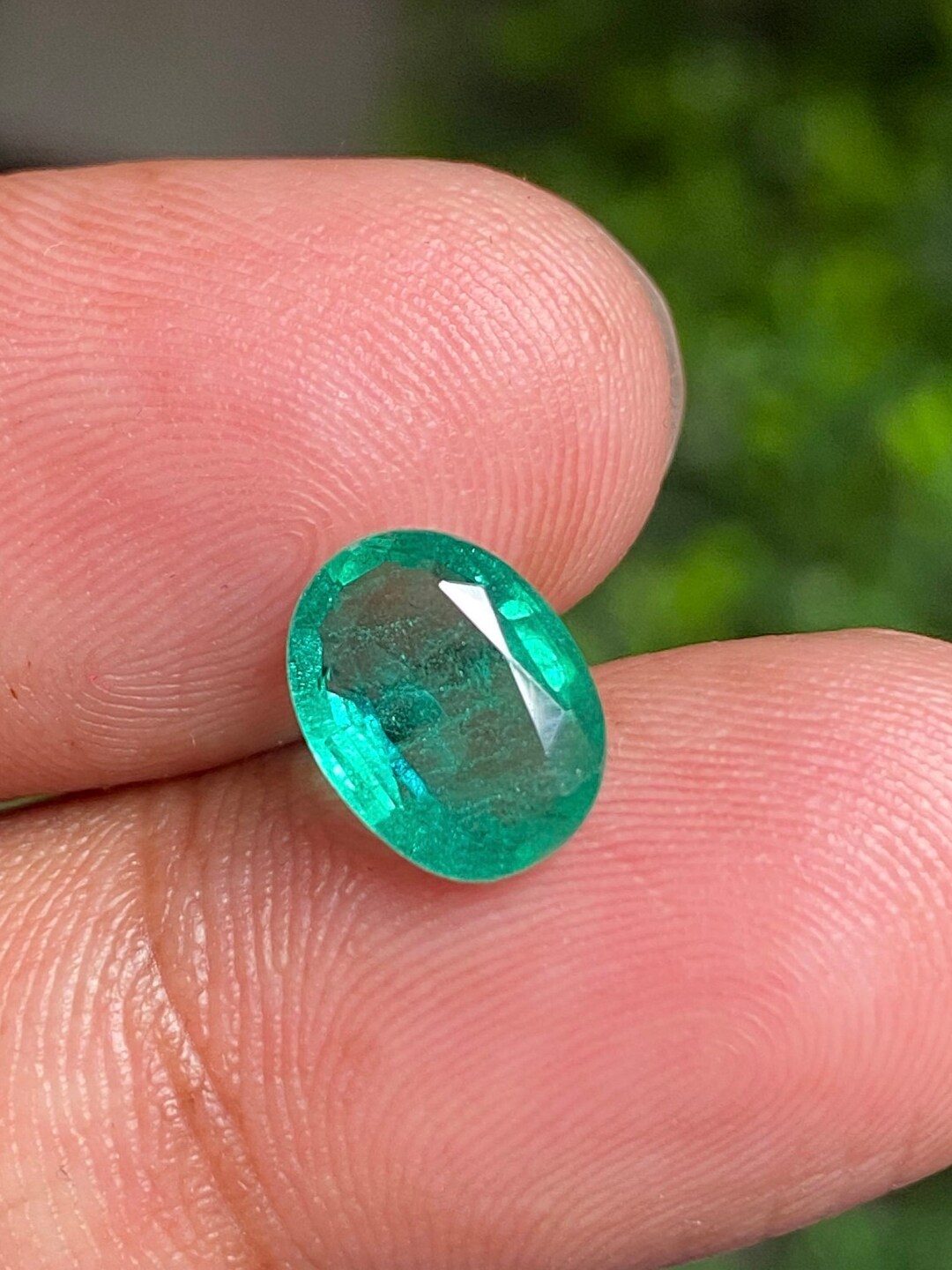 IGITL Certified Muzo Vivid Green Emerald Oval 1.90cts Top Green With ...