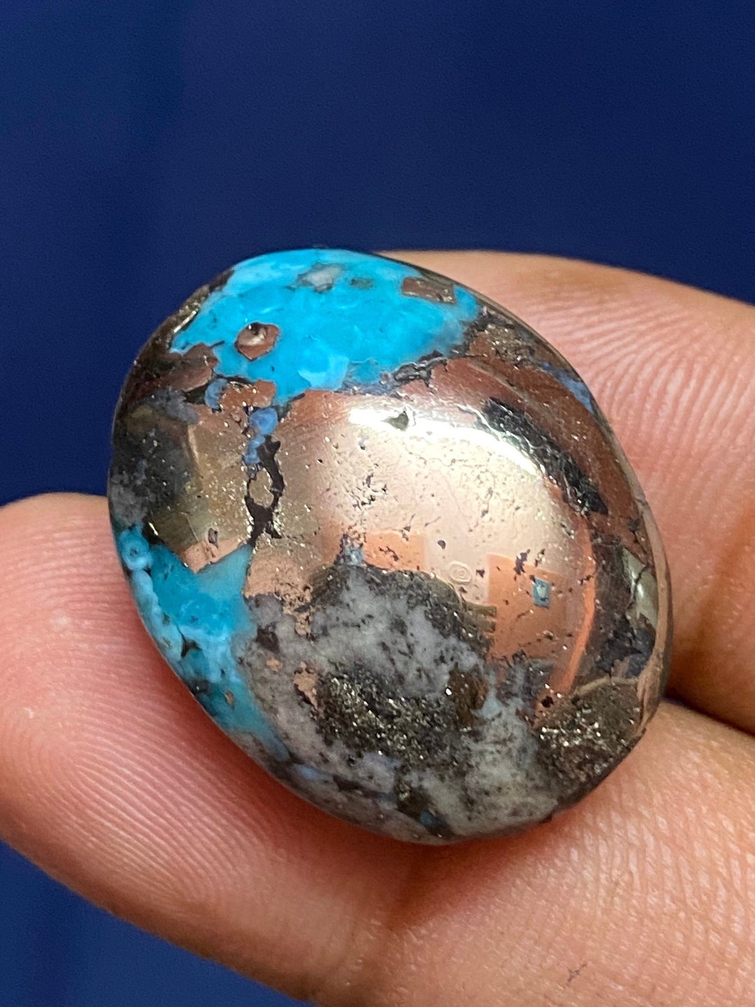 45 Carat BIG PERSIAN TURQUOISE Very Precious Cabochon Gemstone ...