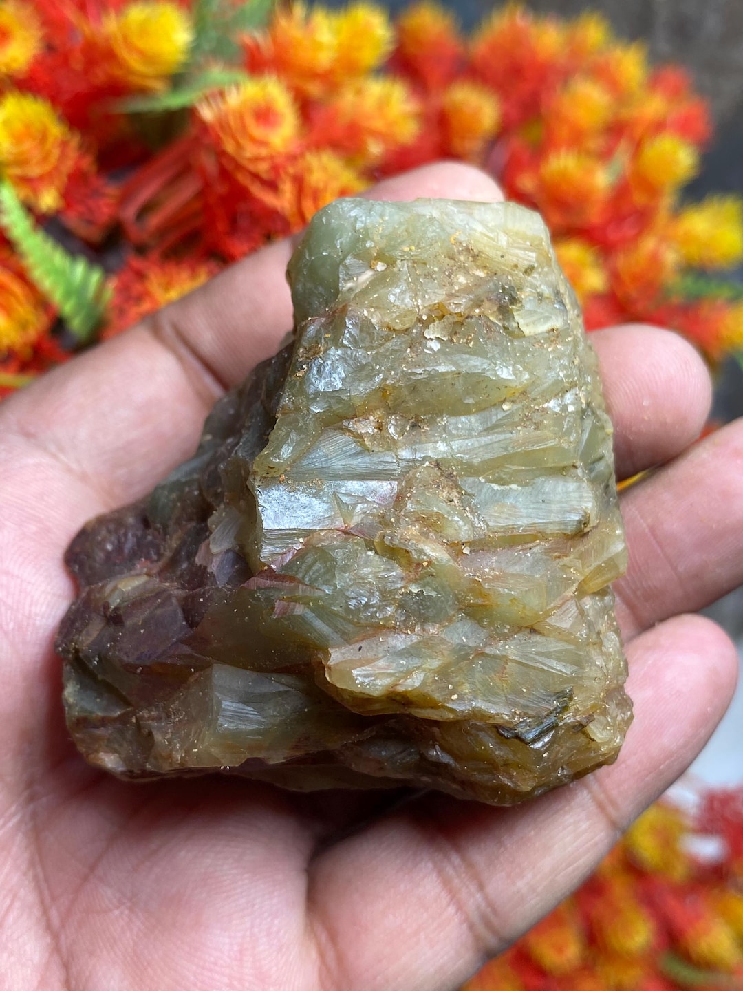 Large Chrysoberyl Raw | Chrysoberyl Cat's Eye Crystal From Madagascar ...