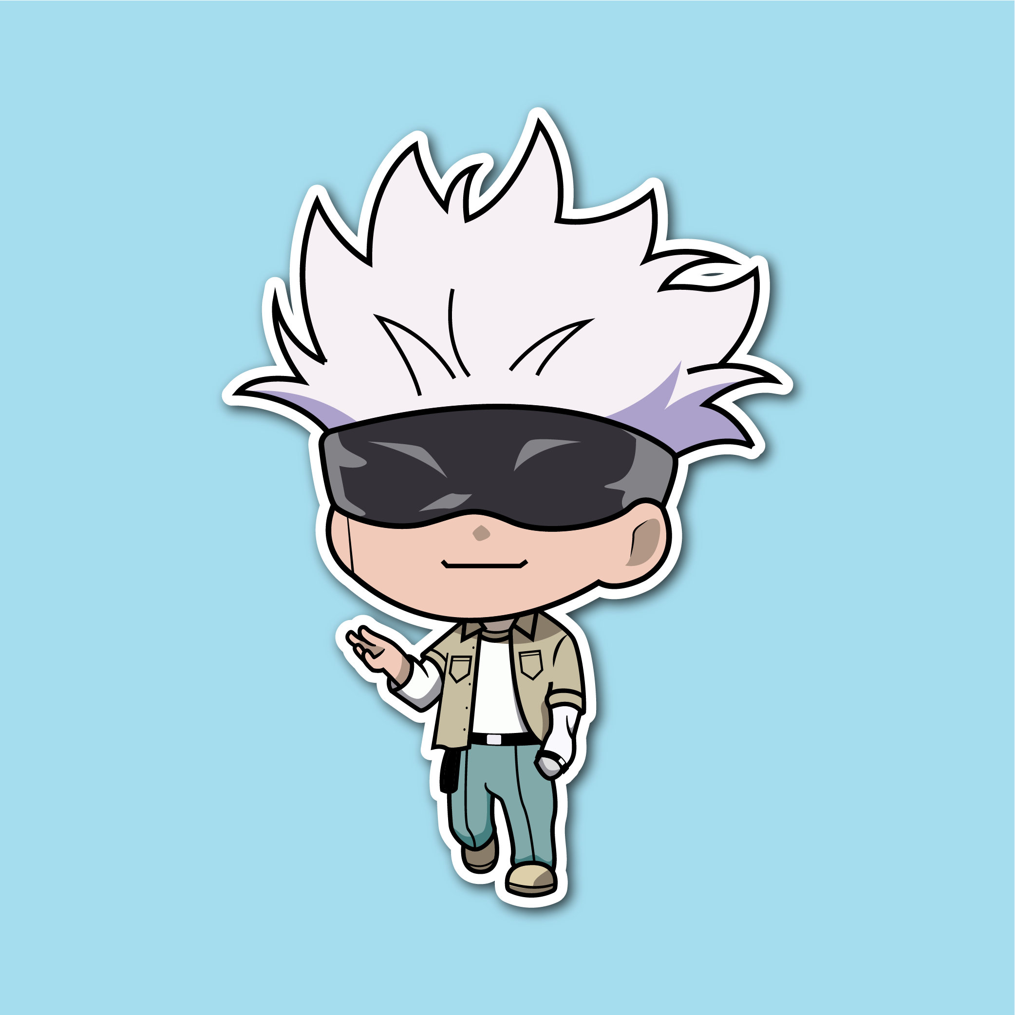 GOJO Stickers JUJUTSU KAISEN Satoru Gojo Anime Stickers Laptop | Etsy