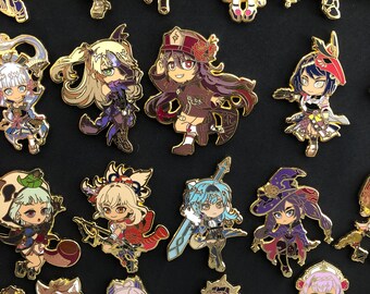 Genshin Character Pins - Etsy