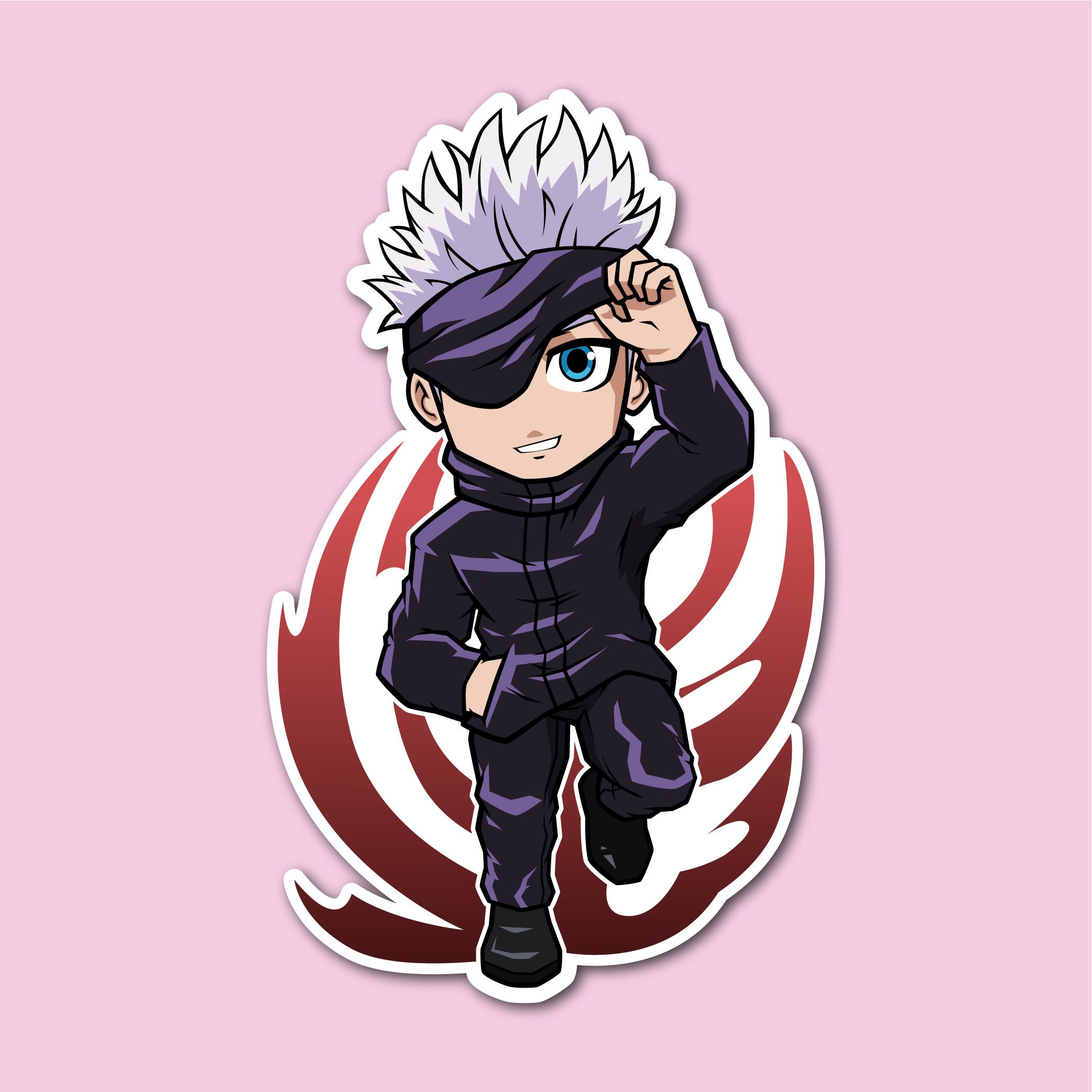 GOJO Stickers JUJUTSU KAISEN Satoru Gojo Anime Stickers Laptop | Etsy