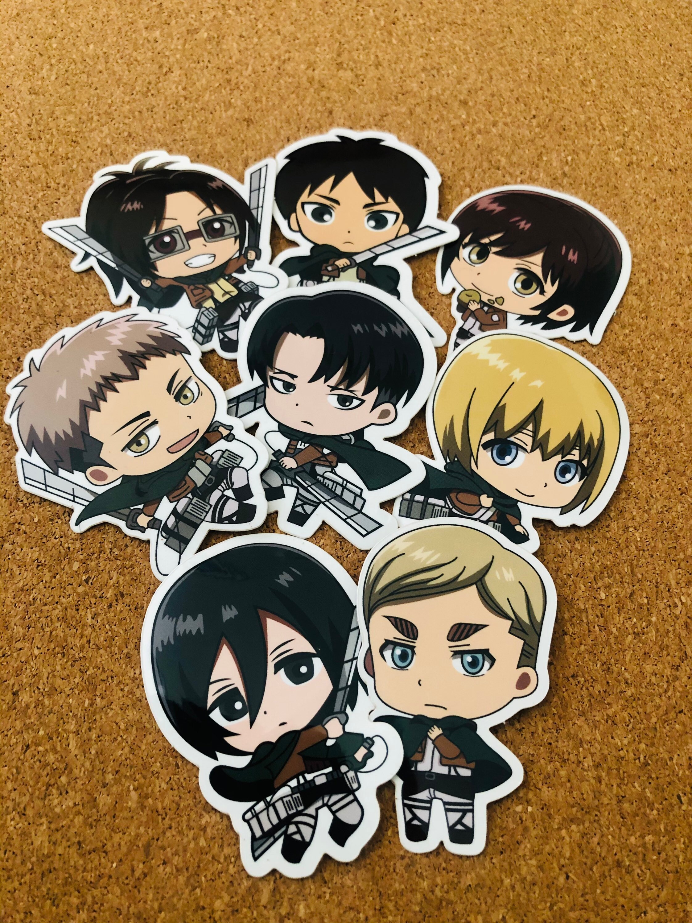ATTACK ON TITAN Stickers Attack on Titan Aot Anime Stickers | Etsy UK