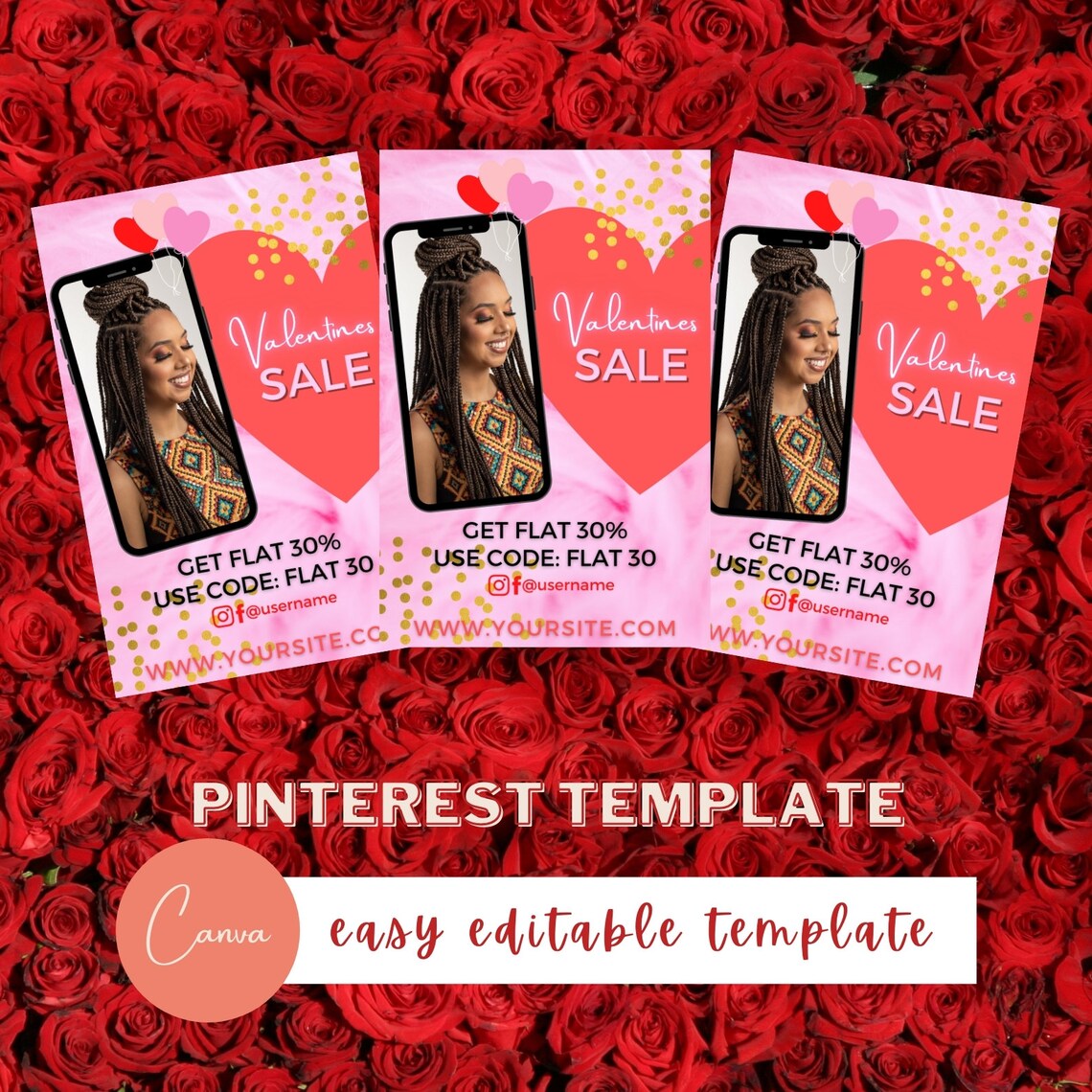 DIY Pinterest Template Canva Easy Customizable Social Media - Etsy