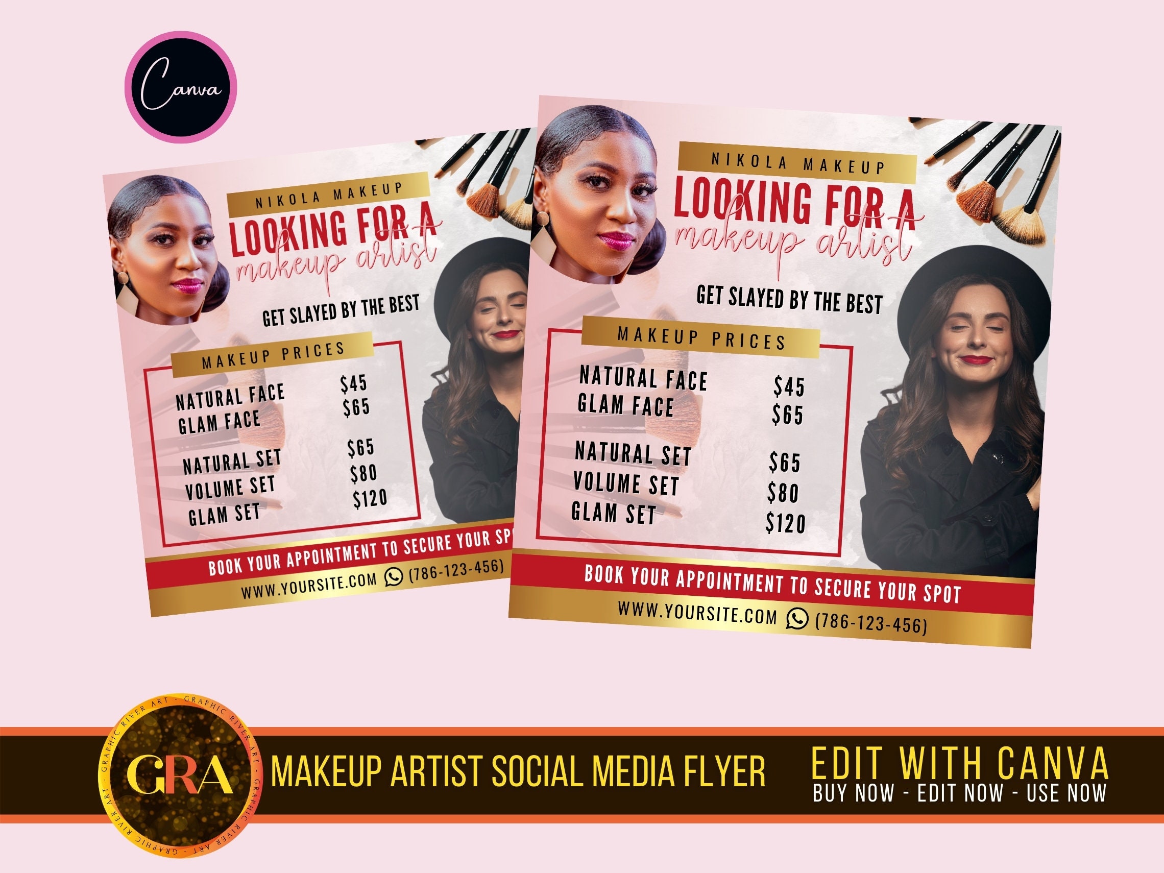 Glam Makeup Flyers