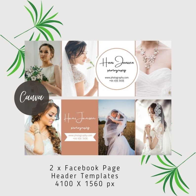Photographer Facebook Cover Template: Photo Collage Banner (canva ...