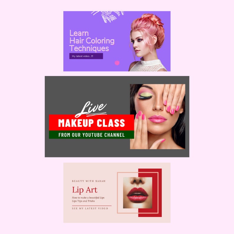 Youtube Thumbnail Templates 20 Easy Editable Video Thumbnails in Canva ...