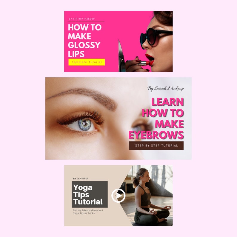 Youtube Thumbnail Templates 20 Easy Editable Video Thumbnails in Canva ...