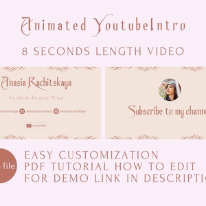 Pinkish Minimal Youtube Branding Kit Easy Editable in Canva Templates ...