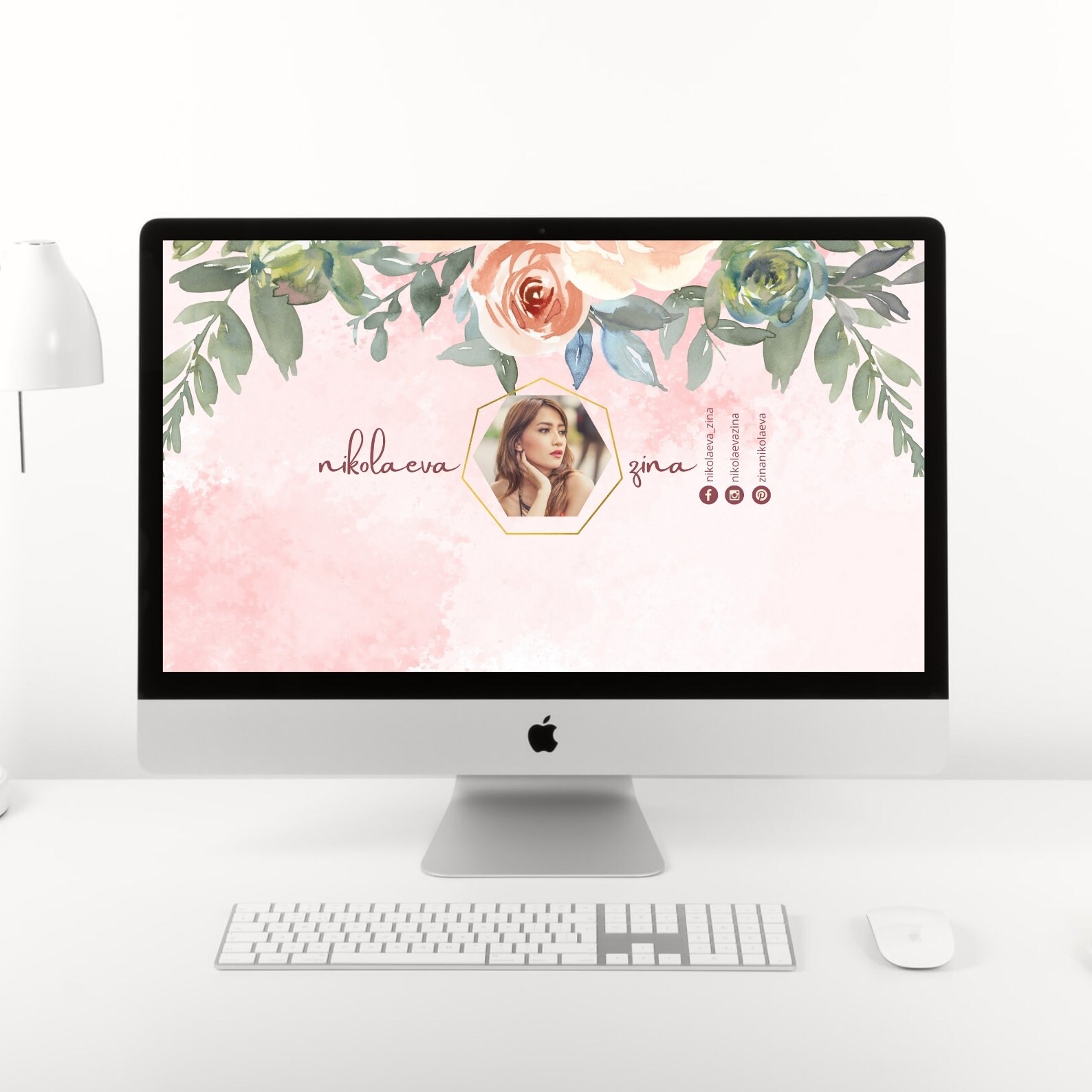 Rose Custom Made Youtube Branding Kit Personalized Youtube Youtube ...