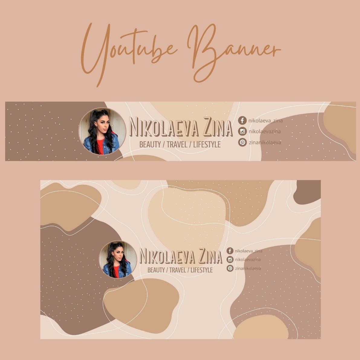 Abstract Custom Made Youtube Branding Kit | Personalized Youtube ...