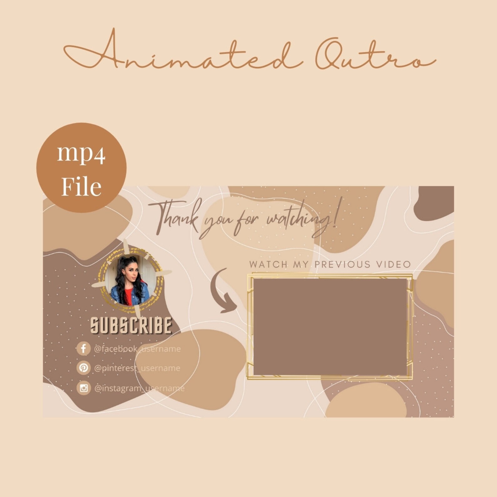 Abstract Custom Made Youtube Branding Kit Personalized - Etsy