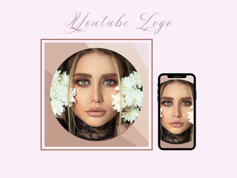 Beige & Brown Minimal Youtube Branding Kit Easily Editable in Canva ...