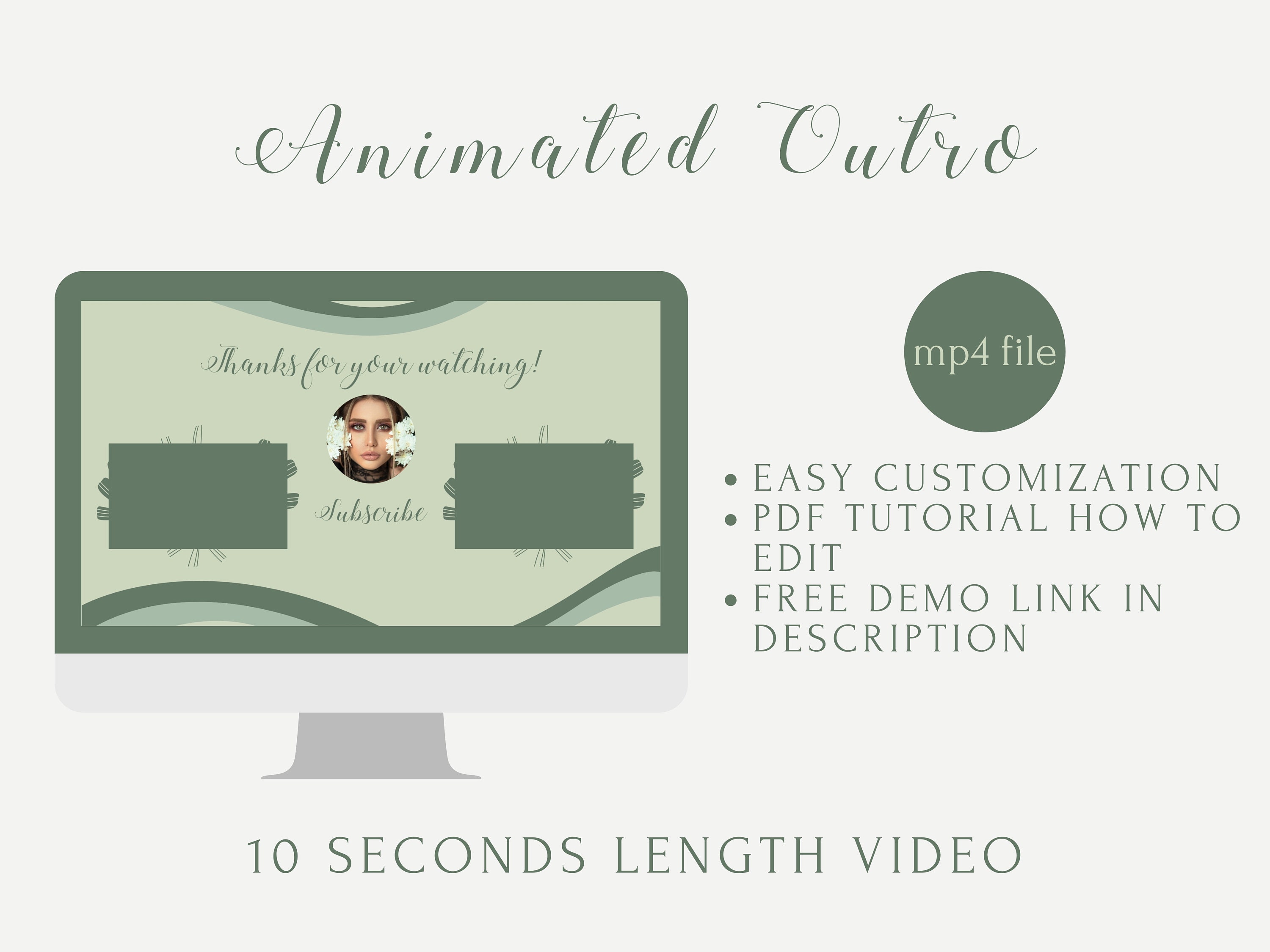 Classic Minimal Youtube Branding Kit Easy Editable Templates in Canva ...
