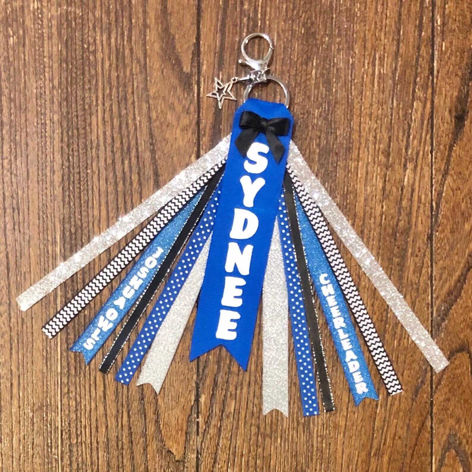 Personalized RIBBON KEYCHAIN Name Key Ring/bag Tag/zipper - Etsy